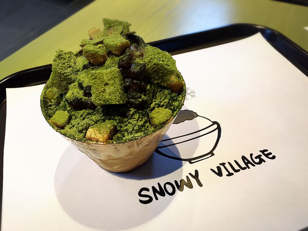 ร้าน Snowy Village Dessert Cafe น้ำแข็งไสสไตล์เกาหลี (พัทบิงซู ...